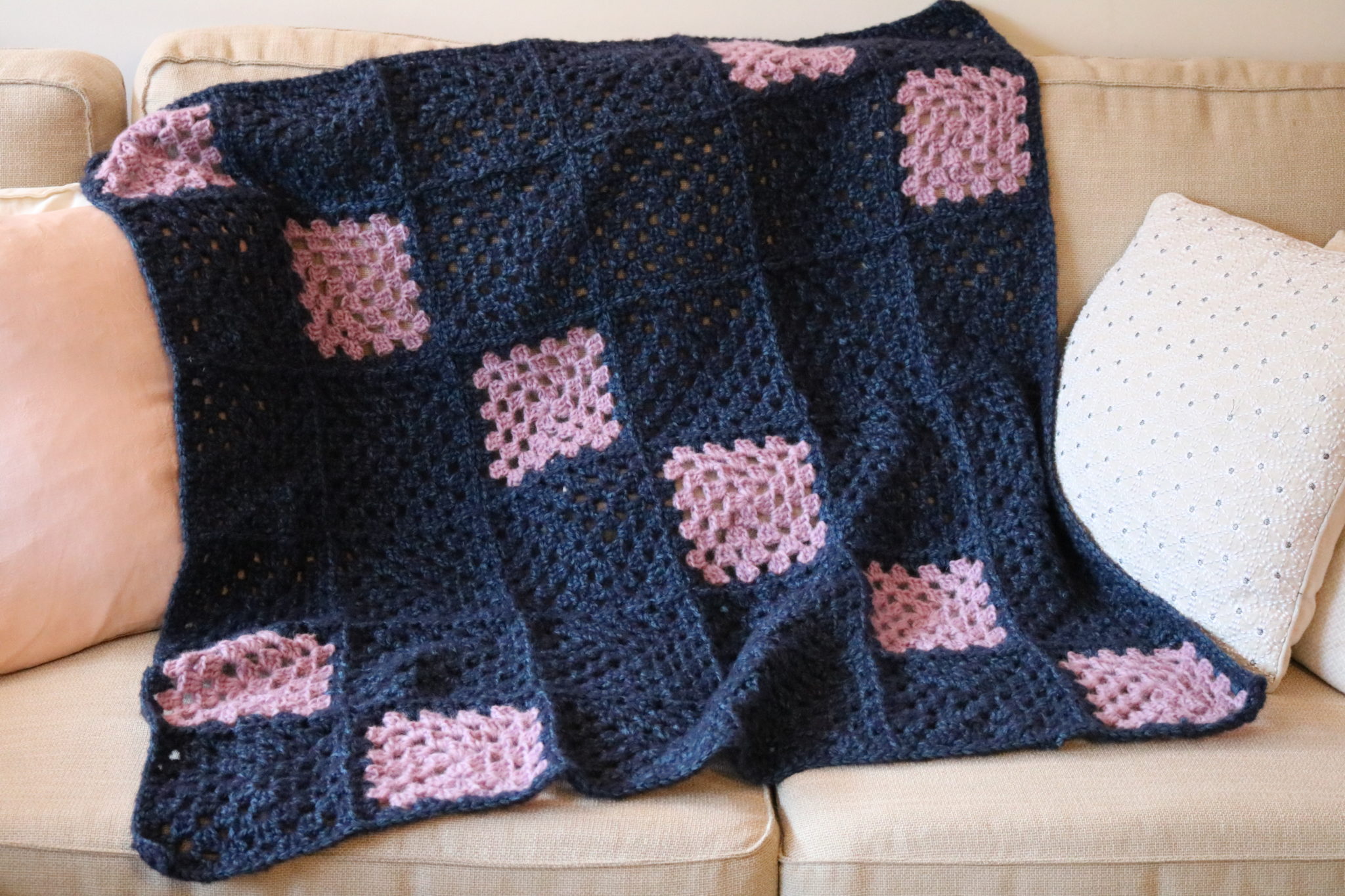 Tuto crochet - Couverture "granny square" en crochet